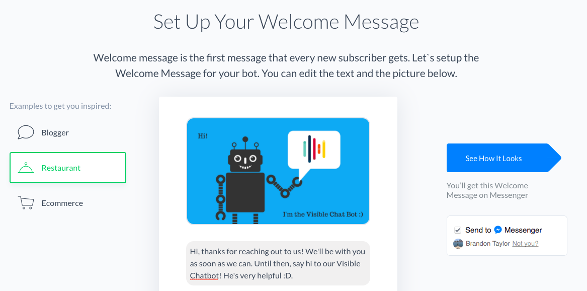 How To Make a Facebook Messenger Bot in 15 Mins | Visible